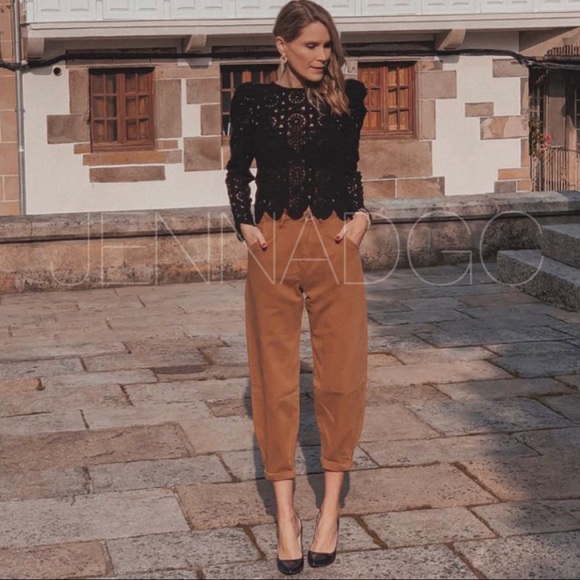 Zara | Tops | Zara Black Textured Weave Top Nwt | Poshmark